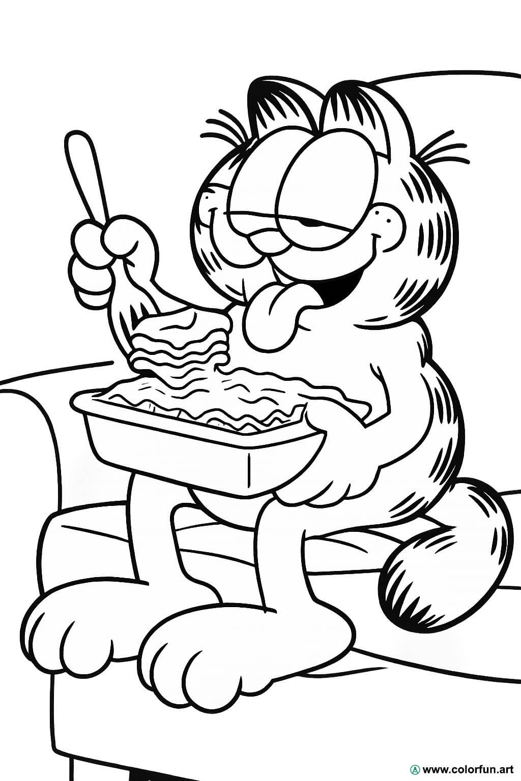 Coloriage de Garfield et ses aventures à Télécharger ou à Imprimer ...