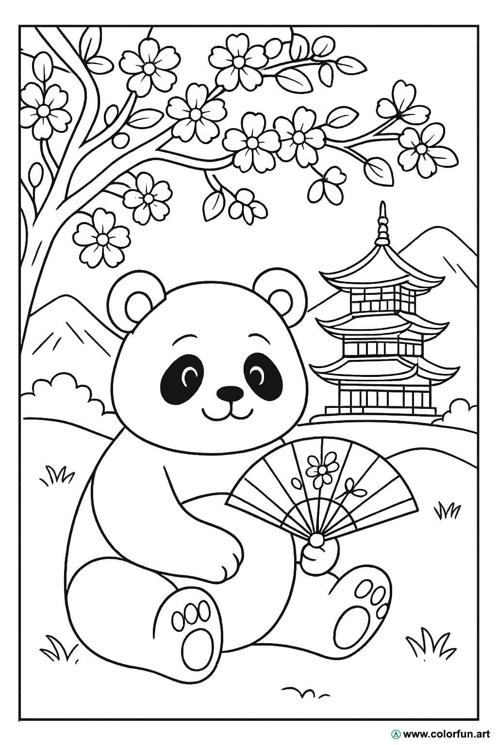Chinese culture coloring page Download or Print for free