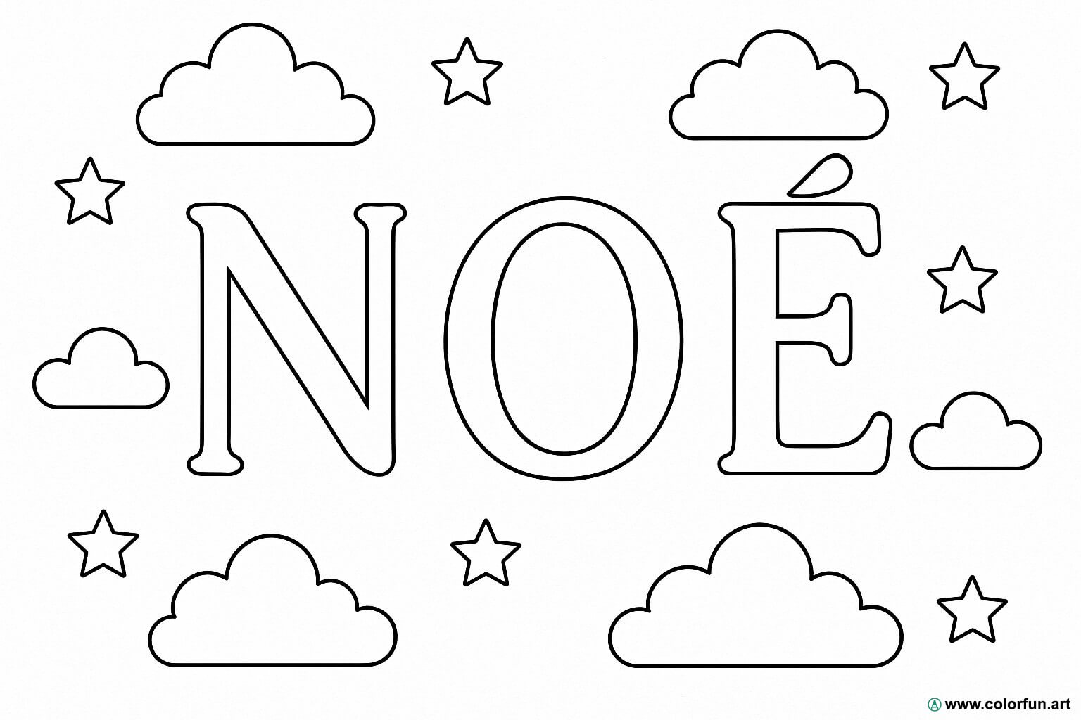 Noah's coloring page Download or Print for free