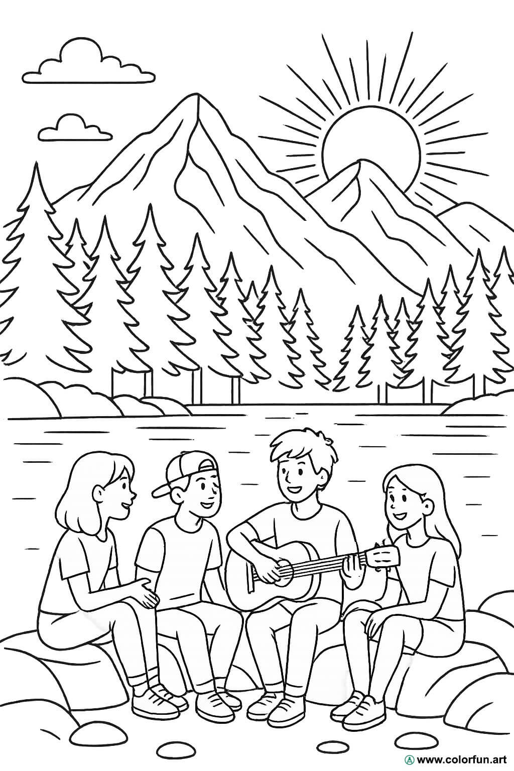 Coloriage de la nature pour les ados à Télécharger ou à Imprimer ...