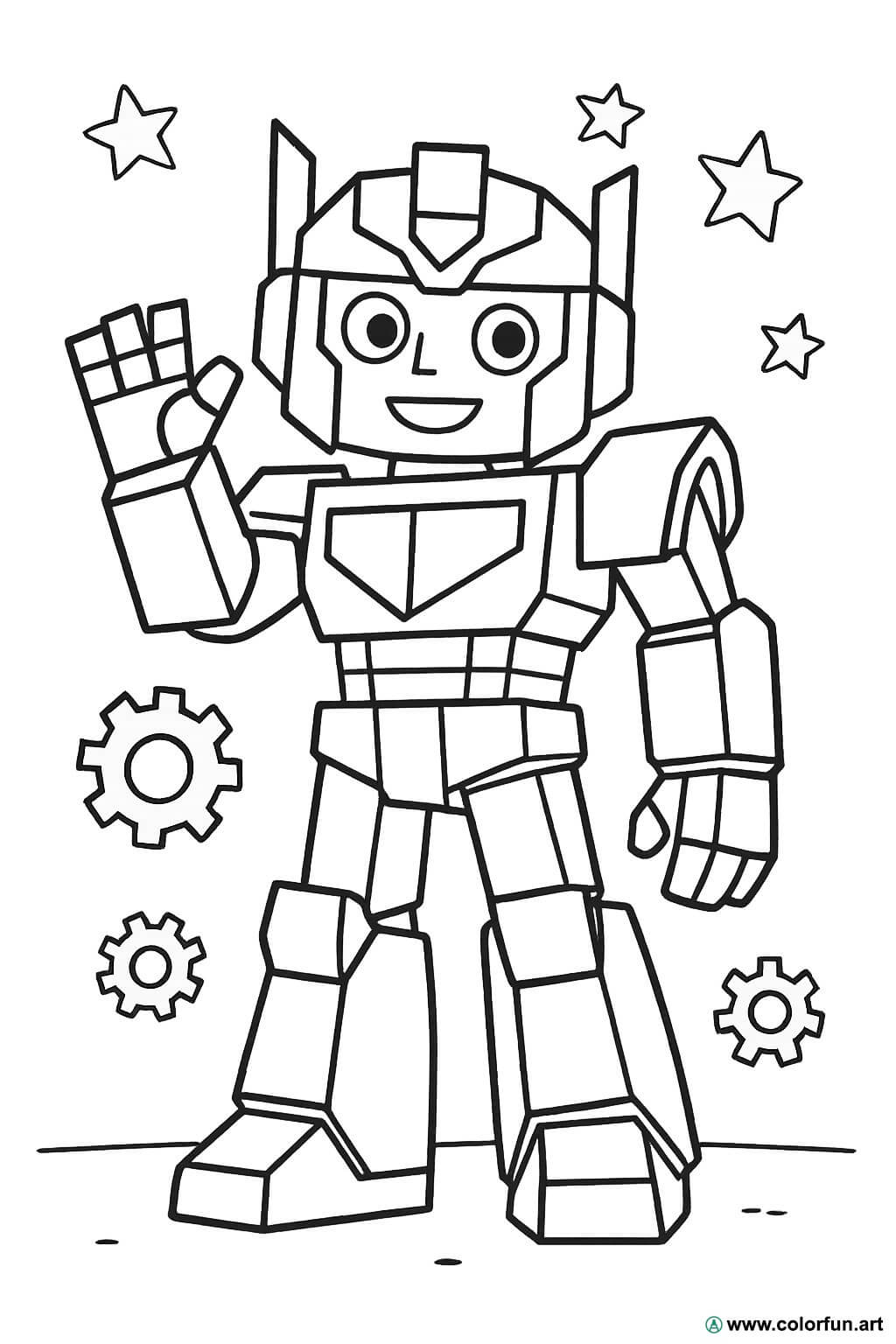 Coloriage de Transformers pour les petits à Télécharger ou à Imprimer ...