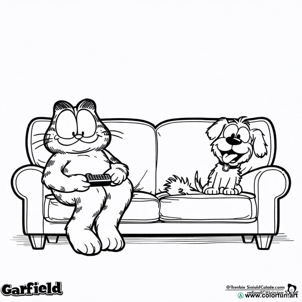 Garfield the Movie coloring page Download or Print for free