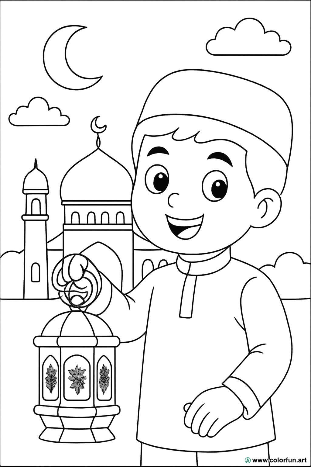 Coloriage pour le Ramadan des petits à Télécharger ou à Imprimer ...