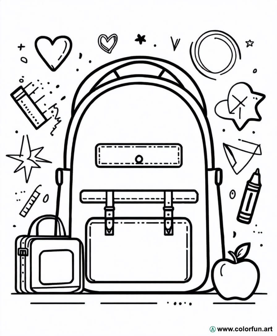 Page De Coloriage Simple Mater