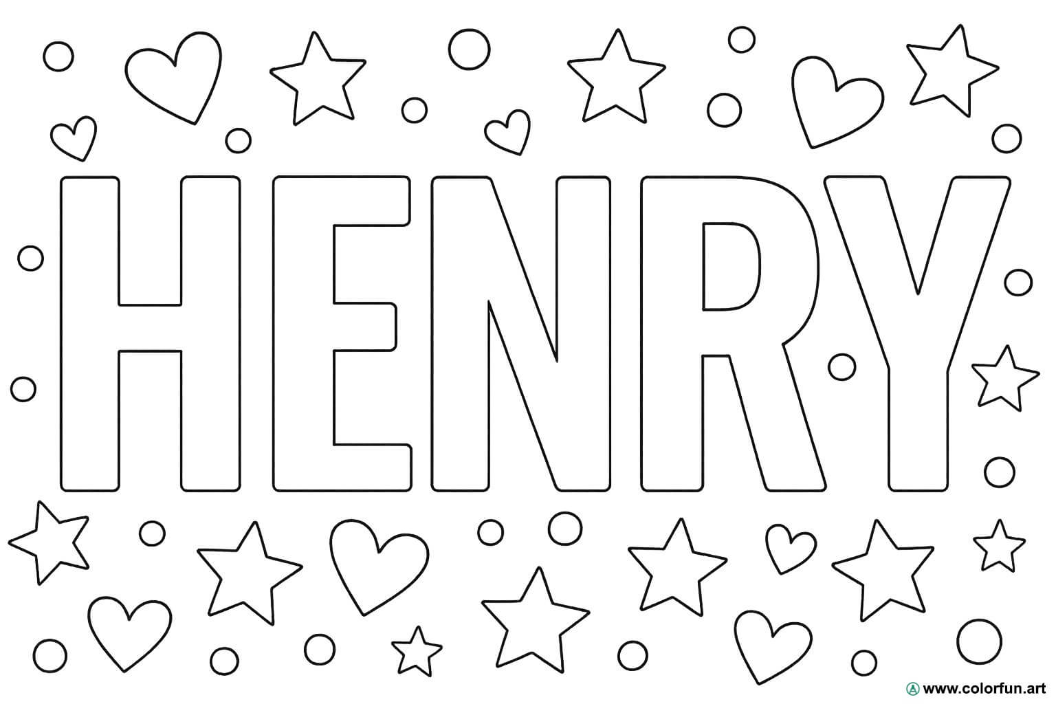 Henry coloring page Download or Print for free