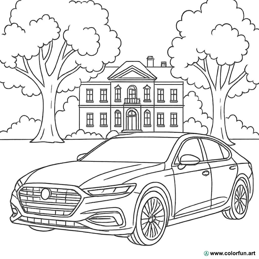Coloriage De Voiture Moderne Et Luxe T l charger Ou Imprimer