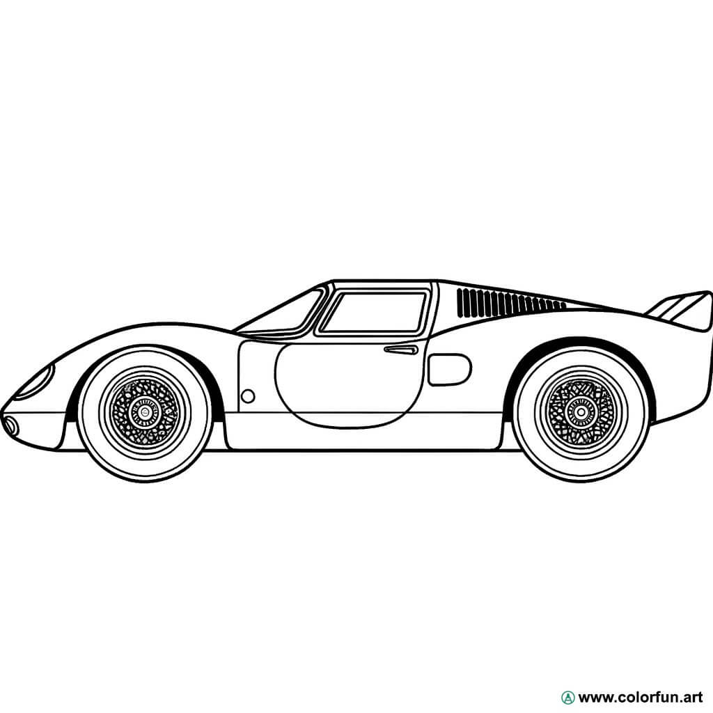 Classic Ferrari coloring page Download or Print for free