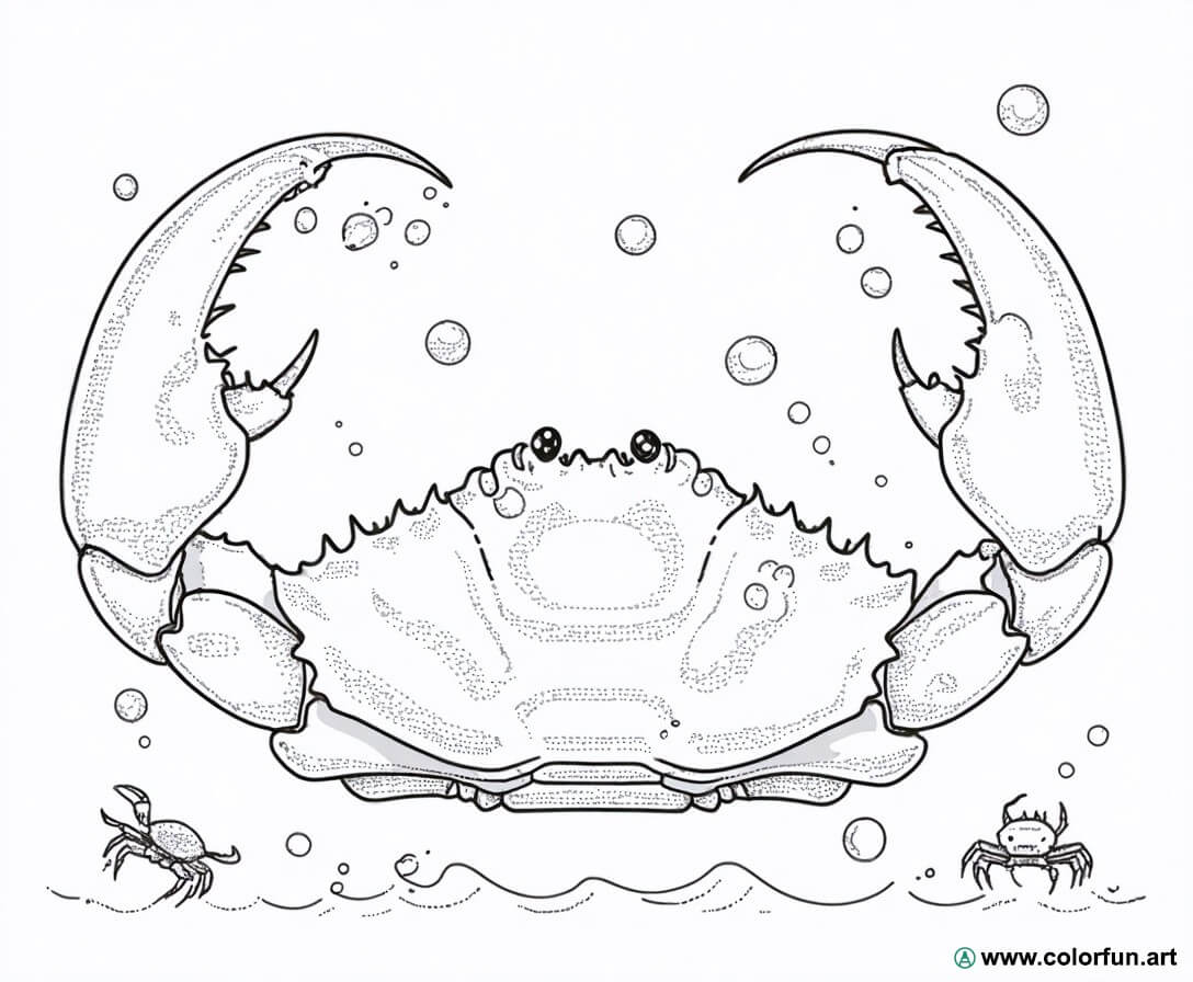 Crab claw coloring page Download or Print for free