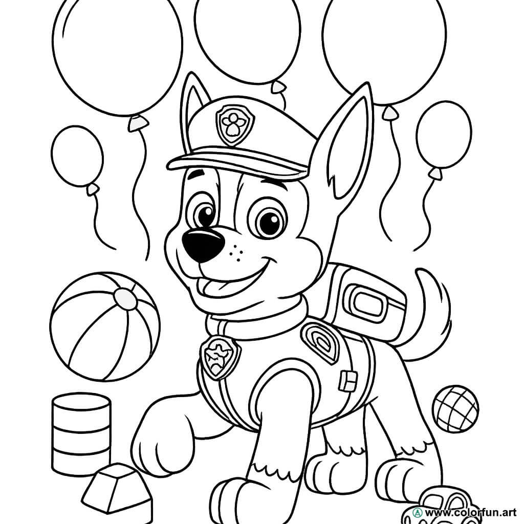 Paw Patrol animal coloring page Download or Print for free