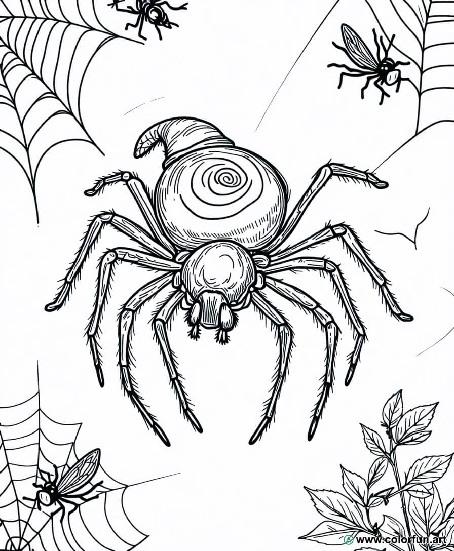 Coloriage de l'araignée gipsy à Télécharger ou à Imprimer gratuitement