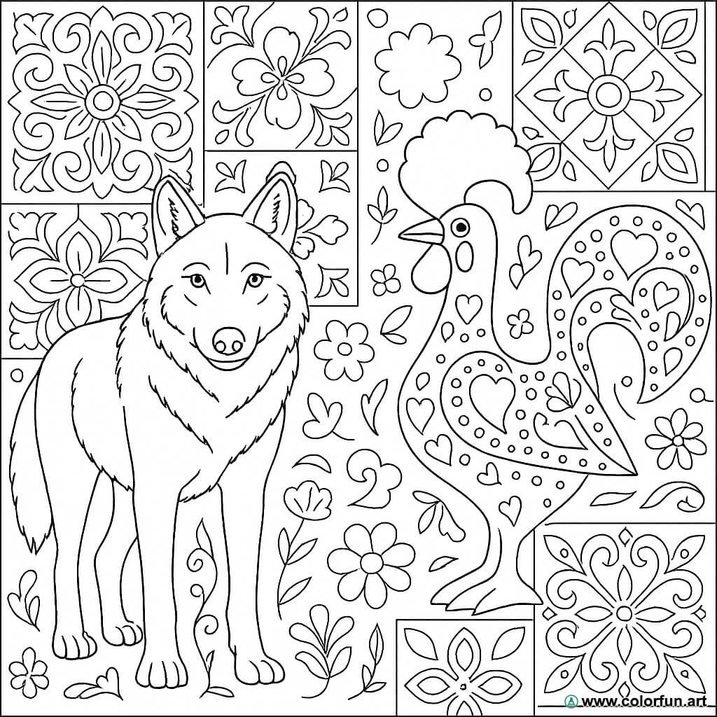 Portugal animal coloring page Download or Print for free