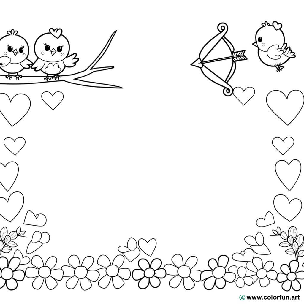 Coloriage créatif pour la Saint-Valentin à Télécharger ou à Imprimer ...