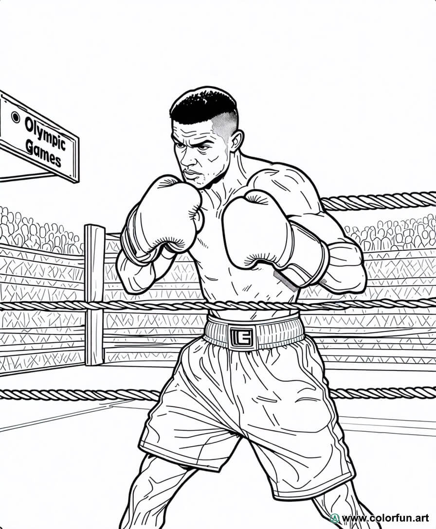 Coloriages De Boxe