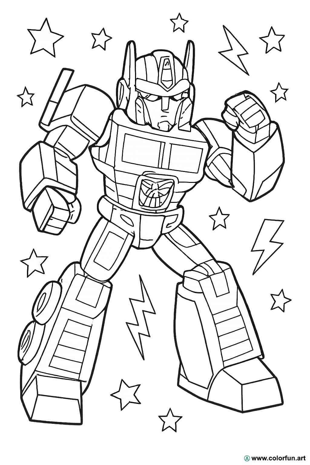 Transformers Autobots coloring page Download or Print for free