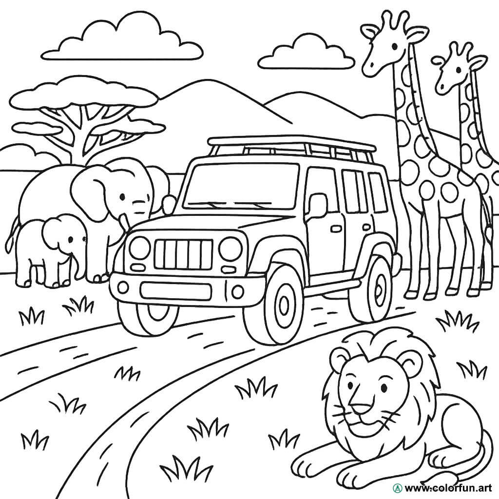 Animales Salvajes Para Colorear Animales Salvajes Para Colorear