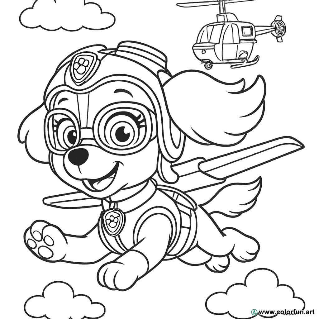 Stella from Paw Patrol coloring page Download or Print for free