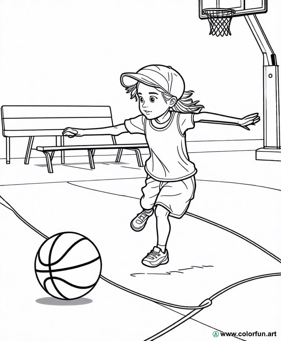 Gymnasium floor coloring page Download or Print for free