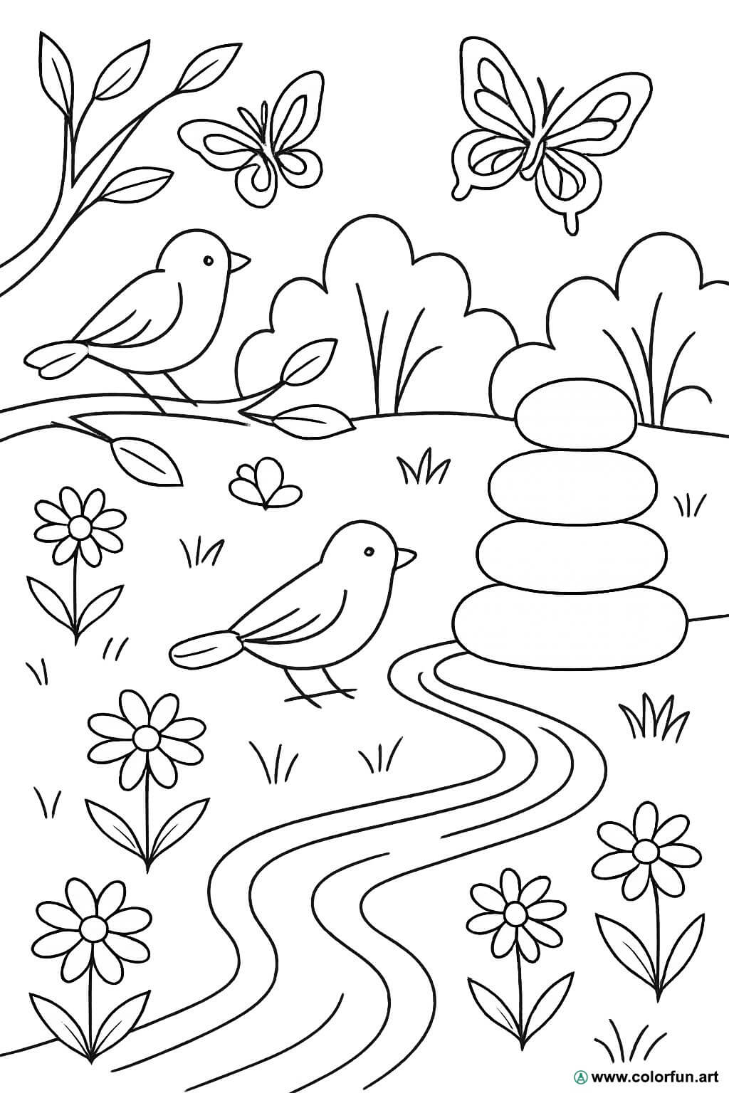 Coloriage relaxant et créatif pour enfants à Télécharger ou à Imprimer ...