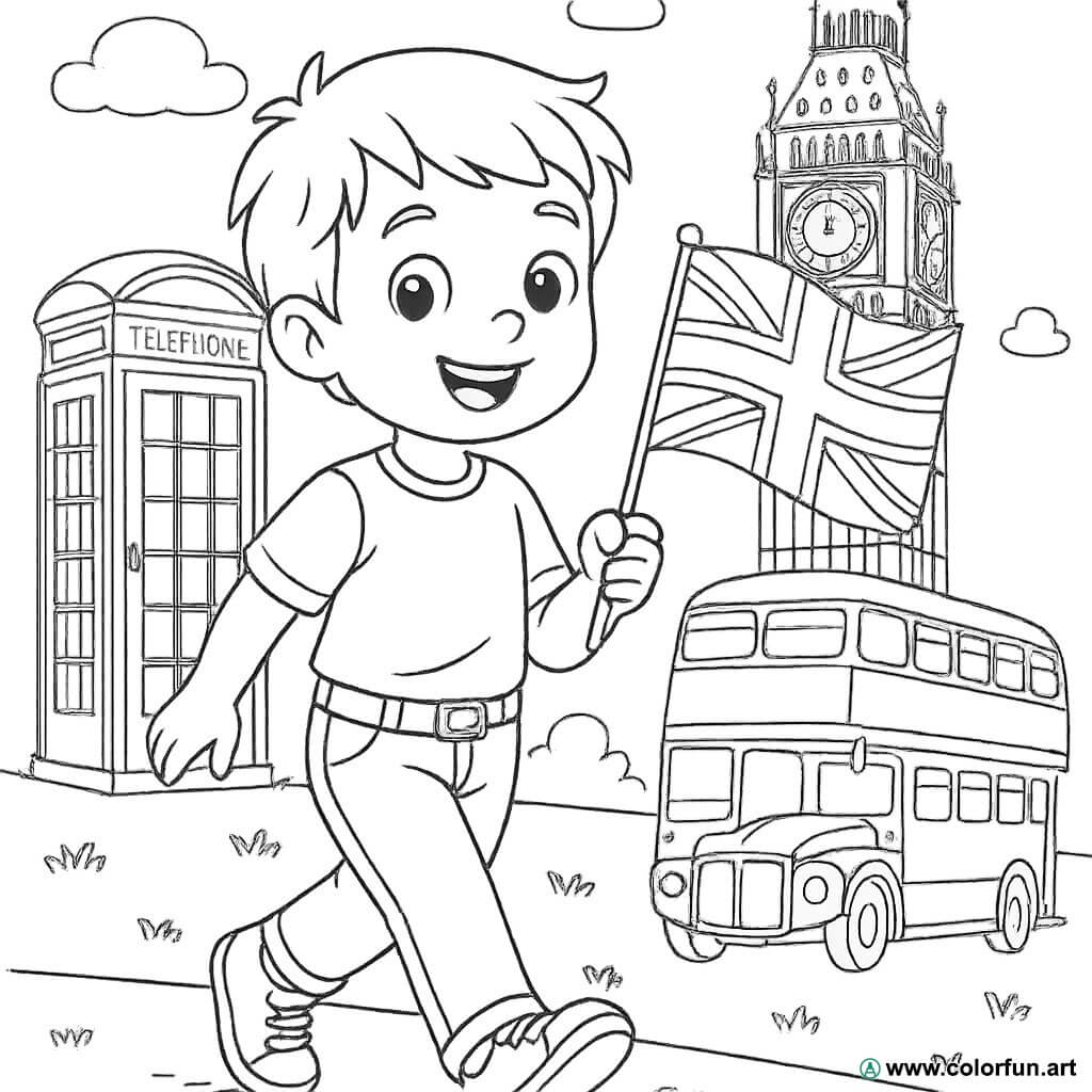 Coloring page of Great Britain Download or Print for free