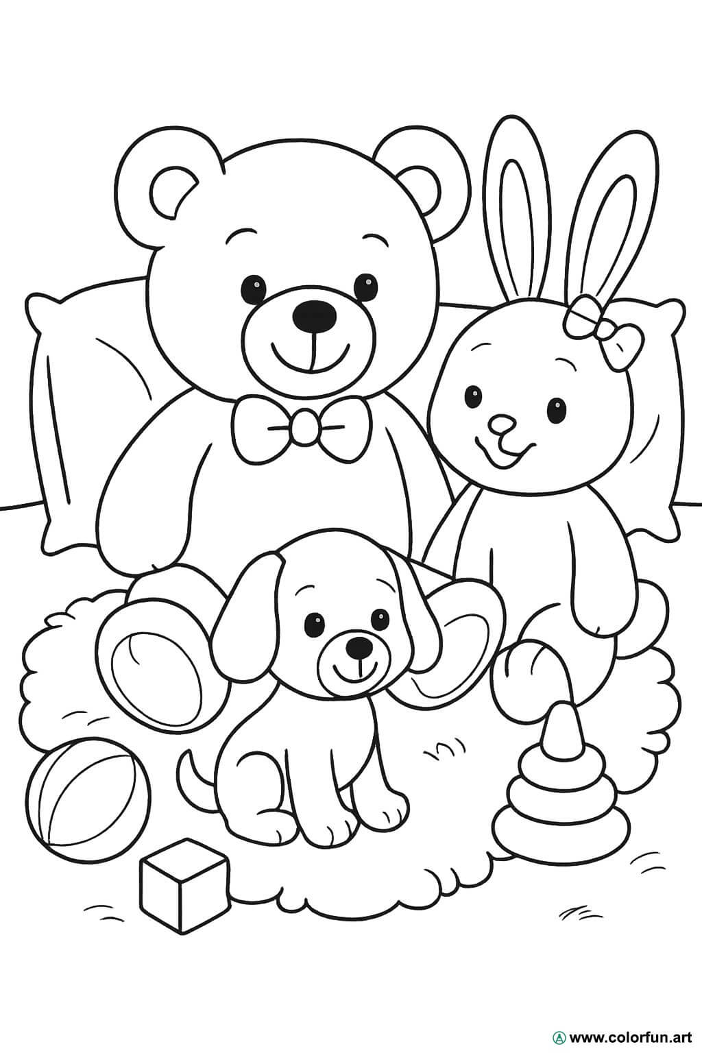 Dibujo para colorear de doudou en familia Descargar o Imprimir de forma ...