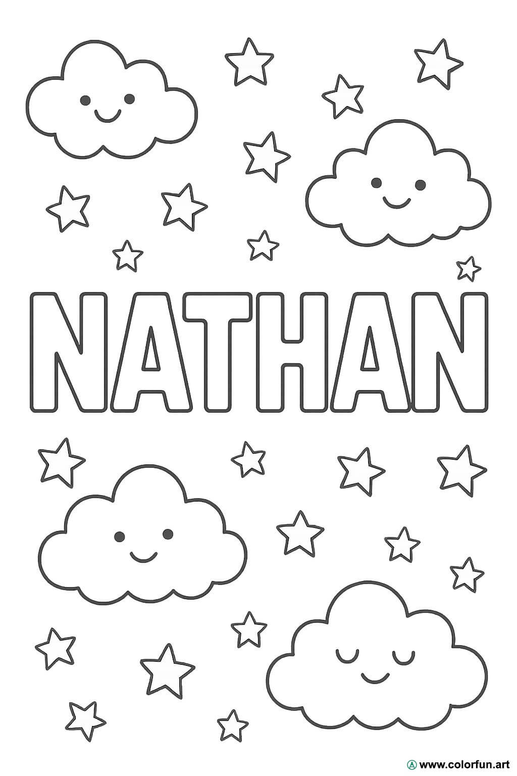Nathan coloring page Download or Print for free
