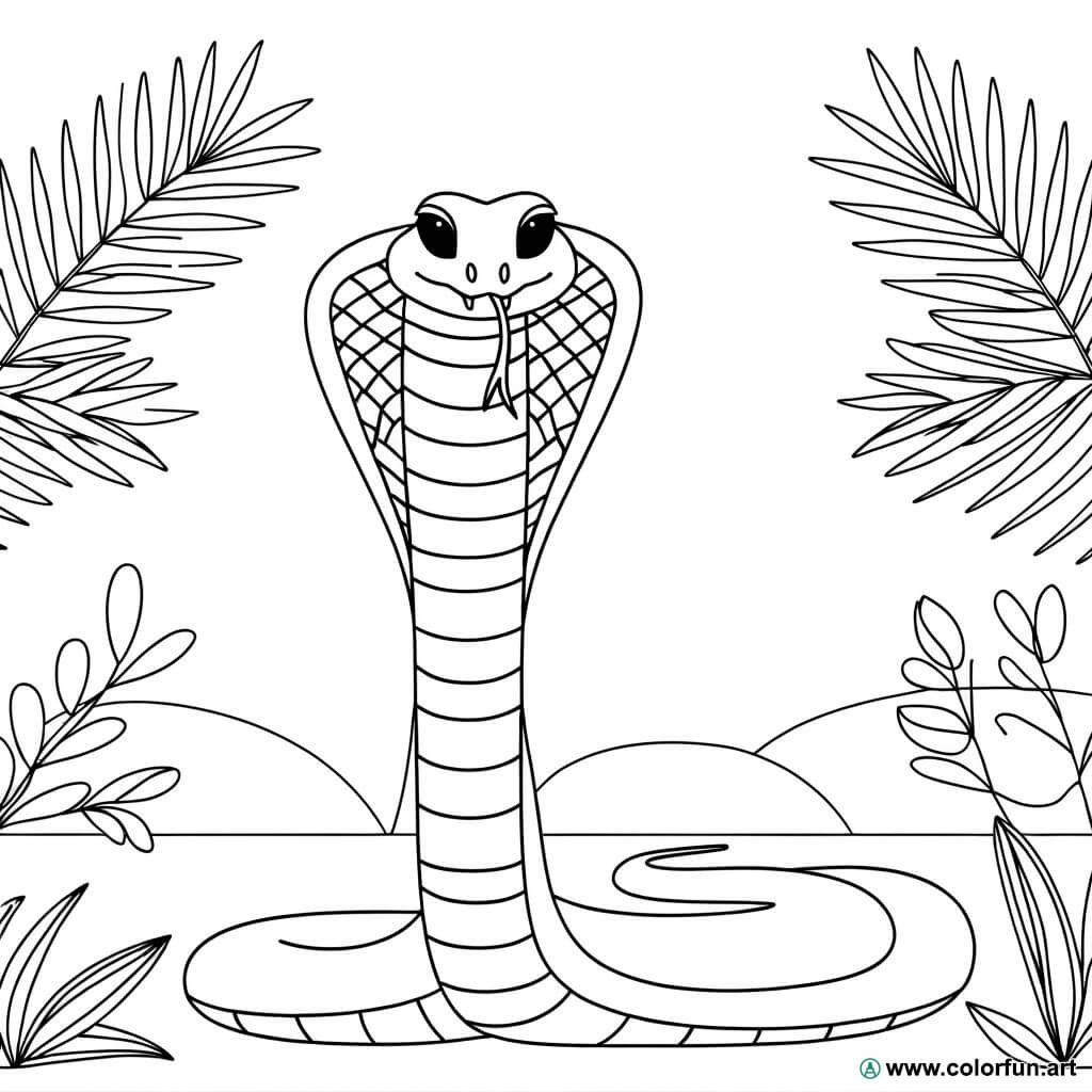 Cobra coloring page Download or Print for free