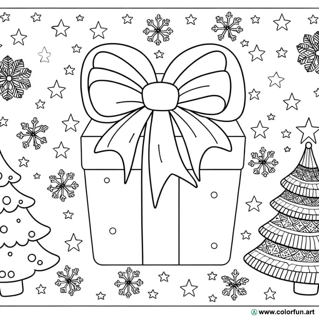 Christmas coloring page as a gift for little ones Download or Print for ...