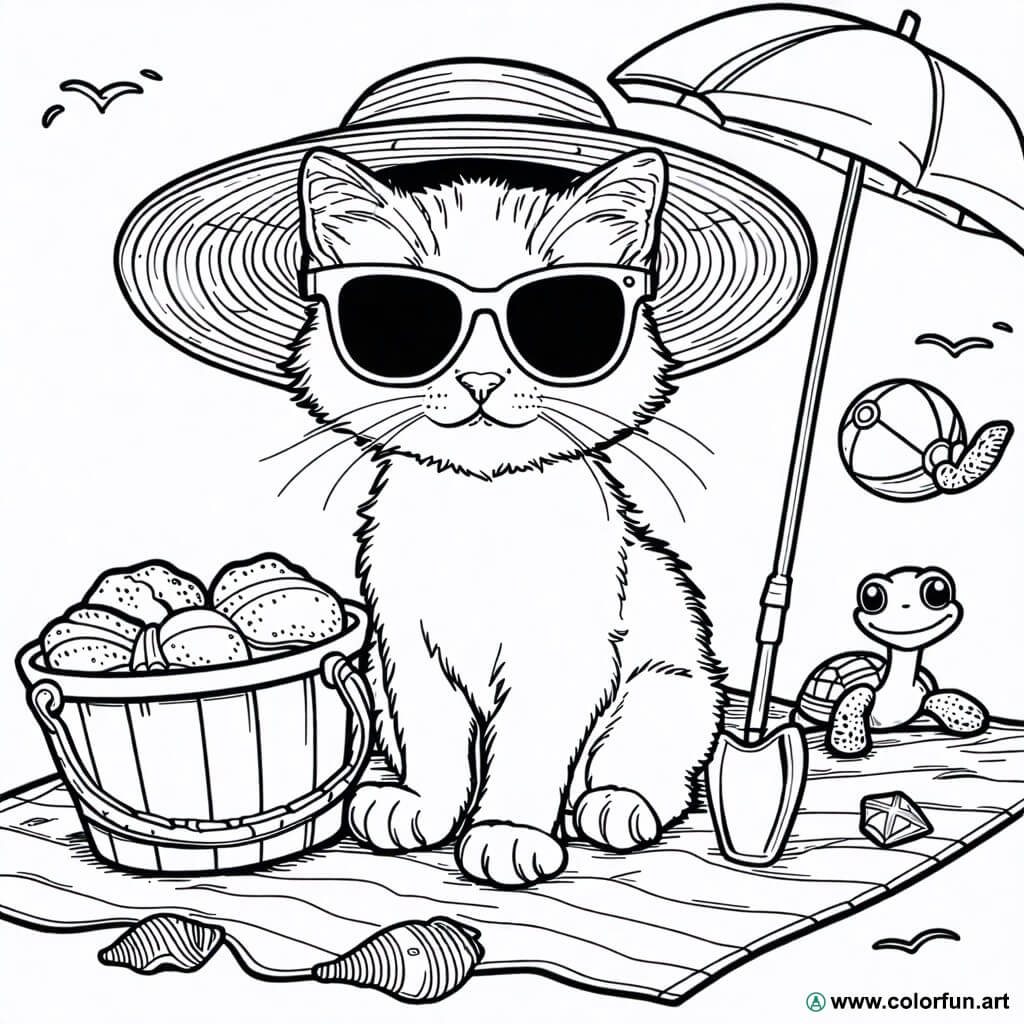Coloriage d'animaux mignons pour les vacances à Télécharger ou à ...