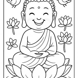 30 Coloring Pages Of Buddha - Free Coloring Pages for Kids - ColorFun.art