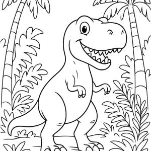 30 Planșe De Colorat Cu Dinozauri - Desene de colorat gratuite pentru ...