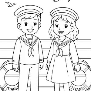 Titanic coloring page Download or Print for free