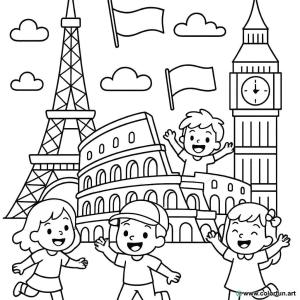 12 Coloring Pages Of Europe - Free Coloring Pages for Kids - ColorFun.art