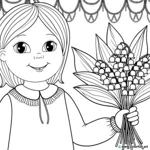 Kolorowanka na 1 maja: święto pracy Do pobrania lub wydrukowania za darmo