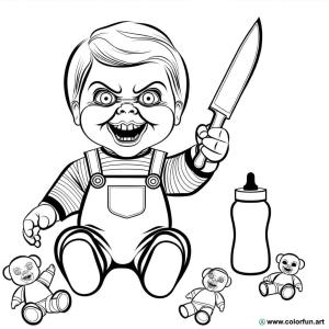22 Chucky Coloring Pages To Print - Free Coloring Pages for Kids ...