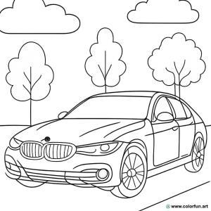 BMW M4 coloring page Download or Print for free