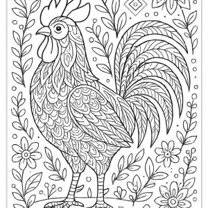 22 Coloriages De Coqs - Coloriages Gratuits pour Enfants - ColorFun.fr
