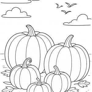 Ausmalbild im November Herbst Kostenloser Download oder Ausdruck verfügbar.