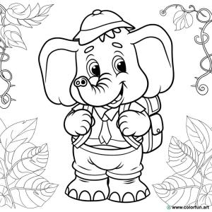 8 Dibujos Para Colorear De Animales De La Jungla - Dibujos para Colorear Gratis para Niños ...