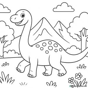 22 Planșe De Colorat Cu Dinozauri - Desene de colorat gratuite pentru ...