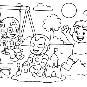 Thor coloring page, member of the Avengers Download or Print for free