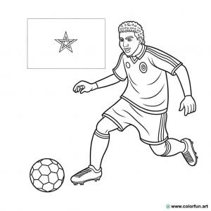 Coloring page of Hakimi in Morocco Download or Print for free