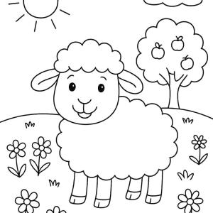 24 Planșe De Colorat Cu Oi - Desene de colorat gratuite pentru copii ...