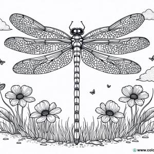 22 Ausmalbilder Von Libellen - Kostenlose Ausmalbilder für Kinder - ColorFun.art