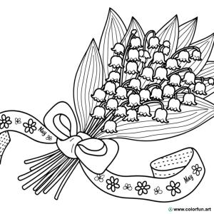 Kolorowanka na 1 maja: święto pracy Do pobrania lub wydrukowania za darmo