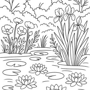 30 Coloring Pages Inspired By Claude Monet - Free Coloring Pages for ...