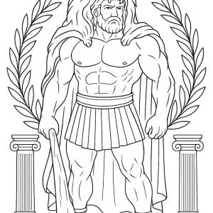 Hercules and his legend coloring page Download or Print for free