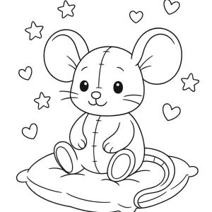 Panda cuddly toy coloring page Download or Print for free