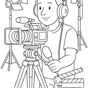 Titan cameraman coloring page Download or Print for free