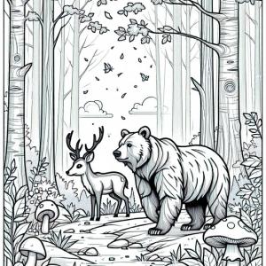 12 Coloriages De La Forêt - Coloriages Gratuits pour Enfants - ColorFun.fr