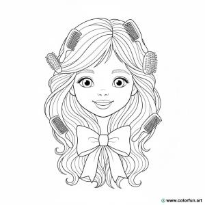 30 Hair Coloring Pages - Free Coloring Pages for Kids - ColorFun.art